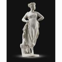 China Custom marble Art girl Statue naked sitting woman white stone statue for sale for sale