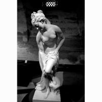 China Custom marble Art girl Statue naked sitting woman white stone statue for sale for sale