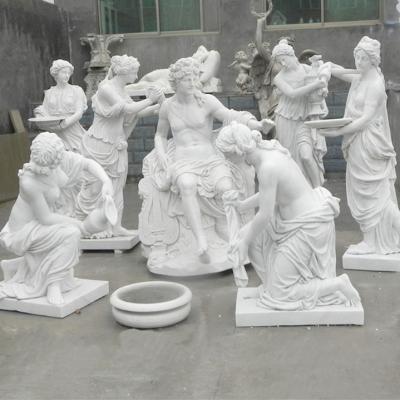 China Garden Greek God Figure Marble Apollo Statues Stone Carvings And Sculptures Life Size Apollo Bath Sculpture For Sale for sale