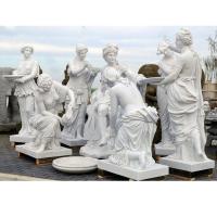 China Stone Garden Life Size Apollo Statue Figure Outdoor Decorative Ancient Greek Marble Apollo Bath Sculptures for sale