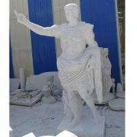 China Factory customization Life Size Garden Greek Hand Carved Stone Lady Marble Sculpture Statue with Flower for sale for sale
