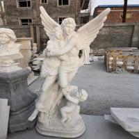 China Outdoor Indoor Decor Garden stone crafts Hand Carved Natural White Marble Statue customized life size marble figure sculpture for sale