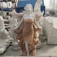 China Life Size Marble Angel Garden Sculpture of Cupid and Psyche for Outdoor Focal Point for sale