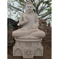 China Hot Sell Buddha Statue Stone Large Meditating Garden Statue Garden Ornament Buddha Outdoor Buddha Statue For Decor for sale