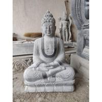 China Hot Sell Buddha Statue Stone Large Meditating Garden Statue Garden Ornament Buddha Outdoor Buddha Statue For Decor for sale