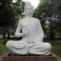 China Stone Buddha Figurine for Outdoor Decoration Traditional Design Style Marble Sculpture for sale