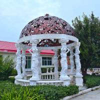 China Outdoor Garden Marble Pavilion with Customized Color and Customized Size in Life Size for sale