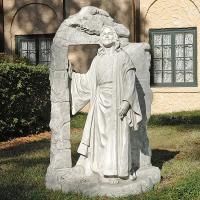 China Customized Marble Catholic Stone Jesus Statue Hand Carved and Polished for Church for sale