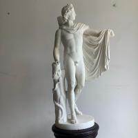 China Western Style Customized Natural Stone Marble Water Figure Fountain For Decoration for sale