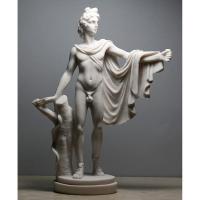 China Western Style Customized Natural Stone Marble Water Figure Fountain For Decoration for sale