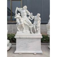 China Customized White Marble Life Size Stone Sculpture Angel Wing Hand Carver Greek Statue For Park Decoration for sale