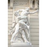 China Customized White Marble Life Size Stone Sculpture Angel Wing Hand Carver Greek Statue For Park Decoration for sale