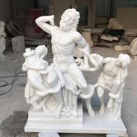 China Customized White Marble Life Size Stone Sculpture Angel Wing Hand Carver Greek Statue For Park Decoration for sale