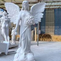 China Life Size Hand Carved Natural Stone Greek Marble Statue for Outdoor Park Garden Decoration for sale