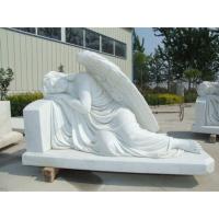 China Wholesale Customized Morden White Marble Stone Statue Greek Angel Sculpture Statue For Decoration for sale