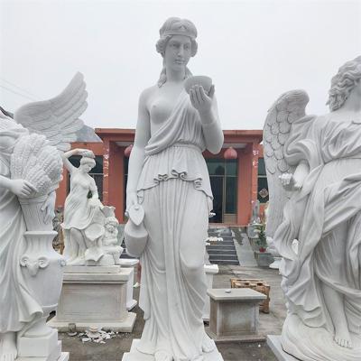 China Marble Greek Stone Statue For Garden Decoration Outdoor Garden Life Size Hebe Goddess for sale