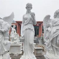 China Famous Greek Ancient Statue Marble Stone Large Life Size Sculpture For Garden Decor for sale