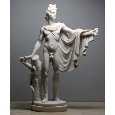 China Life Size Customized Garden Decoration Stone Roman Man Statues Greek Marble Sculpture for sale
