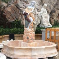 China Traditional Design Large White Marble Water Fountain for Outdoor Garden Customization for sale