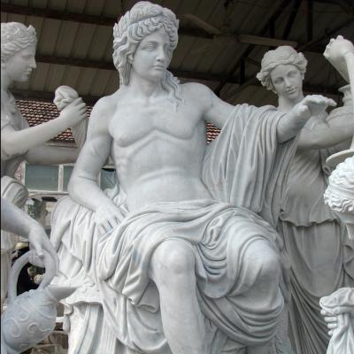 China White Marble Apollo Bath Decoration Sculpture Hand Carved in Traditional Design Style for sale