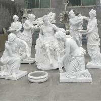 China White Marble Apollo Bath Decoration Sculpture Hand Carved in Traditional Design Style for sale