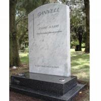 China Low Price Black Granite Tombstone Monument Grey Granite Gravestone For Memorial for sale