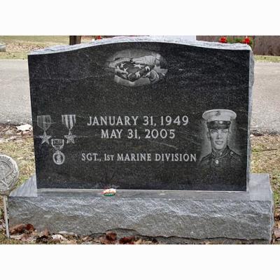 China Customized Natural Stone Carve Grey Granite Tombstone Gravestone Monuments Headstone For Sale for sale