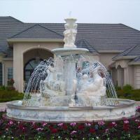 China Customized Design Outdoor Garden Decoration Natural Stone Fountain Carving Sculpture for sale