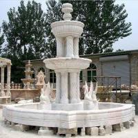 China Modern Model Tier Stone Fountain Natural Stone Sculpture Marble Fountain For Park Decoration for sale