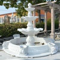 China Modern Model Tier Stone Fountain Natural Stone Sculpture Marble Fountain For Park Decoration for sale