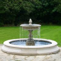 China Park Water Fountains Life Size Roman Column Sculpture Poseidon for Garden Decoration for sale