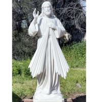 China Customized Size Marble Figure of Jesus for Religious Sculpture in Modern Design Style for sale