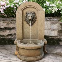 China High Quality Antique Beige Travertine Waterfall Wall Fountain For Park Decoration for sale