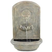 China Customized Polished Stone Fountain With Lion Head Design For Wall Mounting Decoration for sale