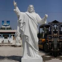 China Custom Outdoor Religious Christ Sculpture in Marble for Church and School Masterpiece for sale