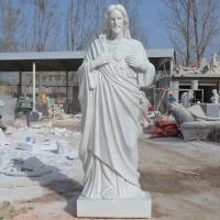 China Custom Outdoor Religious Christ Sculpture in Marble for Church and School Masterpiece for sale