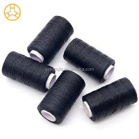 China Polyester/Waxed Kangfa Flat Braided Sewing Yarn for Braided Wax Thread in Leather Sofa for sale