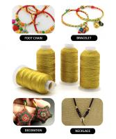 China Gold and Silver Silk Multi-strands Thread DIY Metallic Yarn Thread for Jewelry Making for sale
