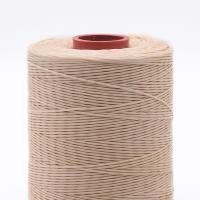 China 100% Polyester Flat Braided Sewing Yarn For Leather Braided Wax Thread 240 Colors for sale