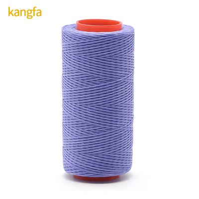 China 100g-400g Weight Knitting Wax Thread 0.8mm Flat Waxed Thread 200 meters for Leather for sale
