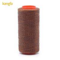 China 100g-400g Weight Knitting Wax Thread 0.8mm Flat Waxed Thread 200 meters for Leather for sale