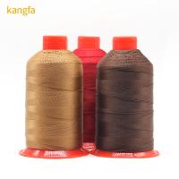 China 3000m Cone Nylbond Tkt-40 White Strong Bonded Thread for Upholstery 210D/3 40 Tex70 for sale