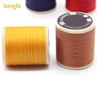 China 30g 0.6mm High Strength Cored For Leather Sewing 70m Polyester bonded Round Waxed thread for sale