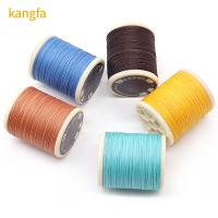 China 30g 0.6mm High Strength Cored For Leather Sewing 70m Polyester bonded Round Waxed thread for sale