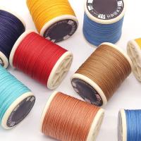 China 30g 0.6mm High Strength Cored For Leather Sewing 70m Polyester bonded Round Waxed thread for sale