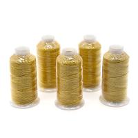 China Directly Sell Polyester Metallic Yarn Embroidery Machine Threads for Jewelry Findings for sale