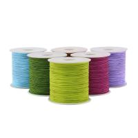 China 2 Ply Singal Color or Rainbow Color Nylon Cord Thread for Chinese Knotting Macrame Cord for sale
