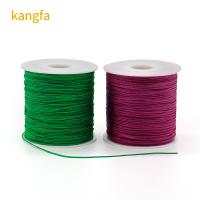 China 2 Ply Singal Color or Rainbow Color Nylon Cord Thread for Chinese Knotting Macrame Cord for sale