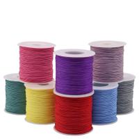 China 2 Ply Singal Color or Rainbow Color Nylon Cord Thread for Chinese Knotting Macrame Cord for sale