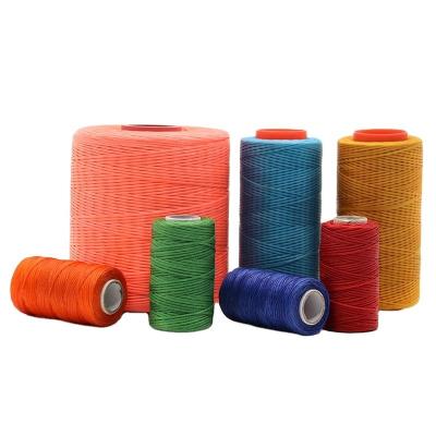 China Handicraft Tool 400G Weight 0.8mm 210D Flat Waxed Sewing Thread for Hand Stitching for sale